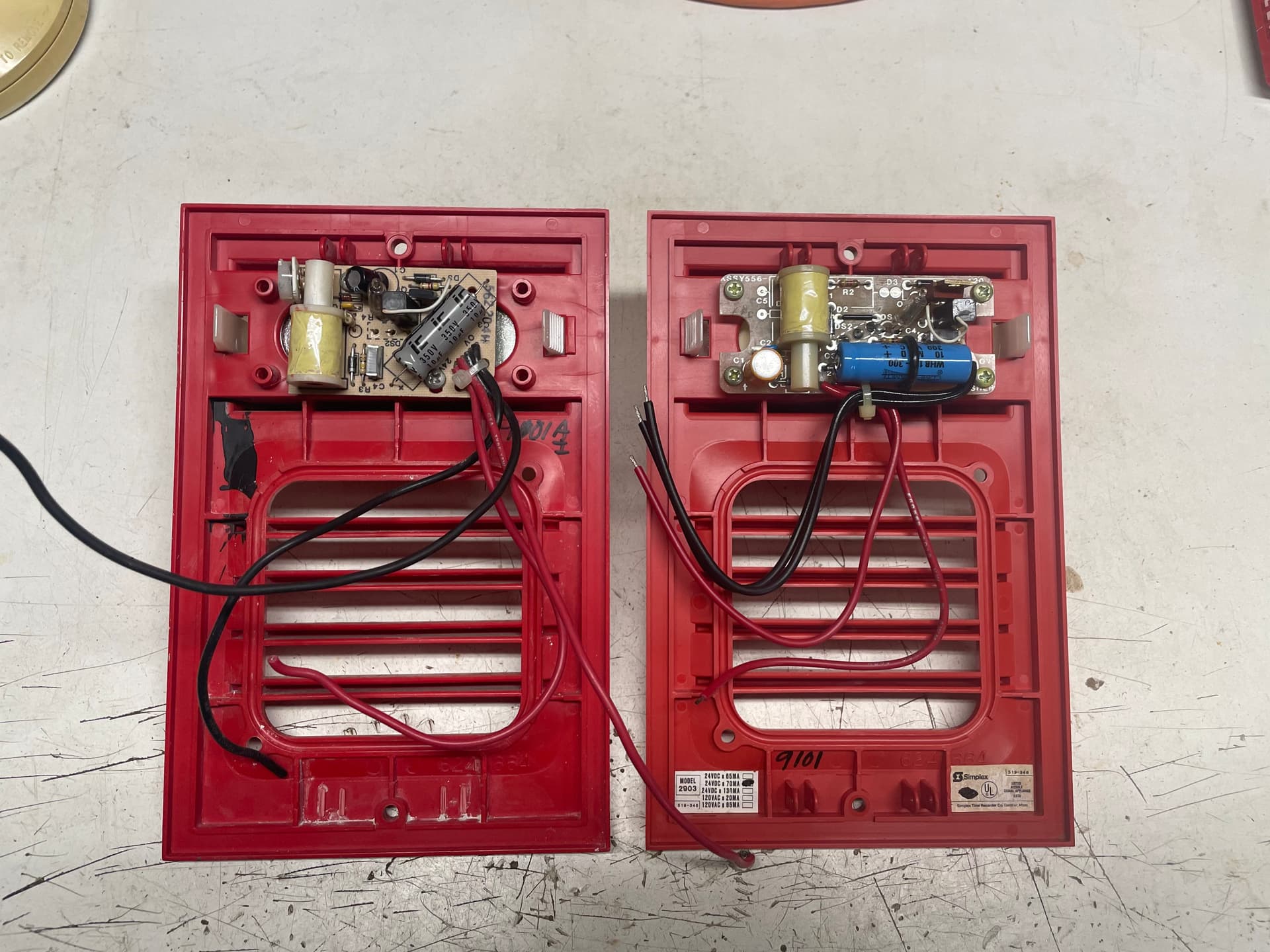 Simplex 2903-9101 early vs later strobe comparison - Fire Alarm General ...